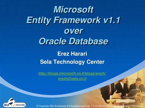 Ppt Microsoft Entity Framework V11 Over Oracle Database Powerpoint