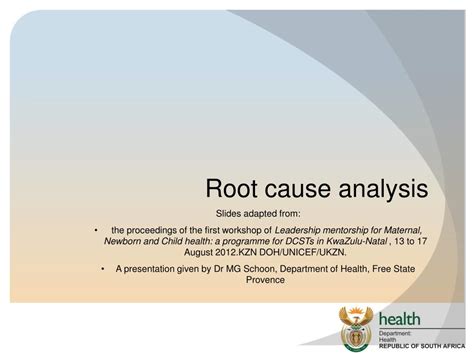 PPT Root Cause Analysis PowerPoint Presentation Free Download ID