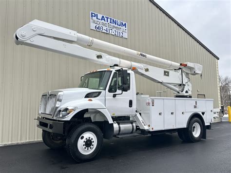 2014 International 7300 4x4 Altec Material Handler Bucket Truck Platinum Truck And Equipment
