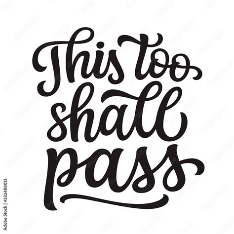 This Too Shall Pass Stock Vector Adobe Stock