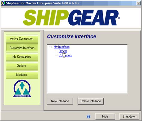 Customize Interface Overview