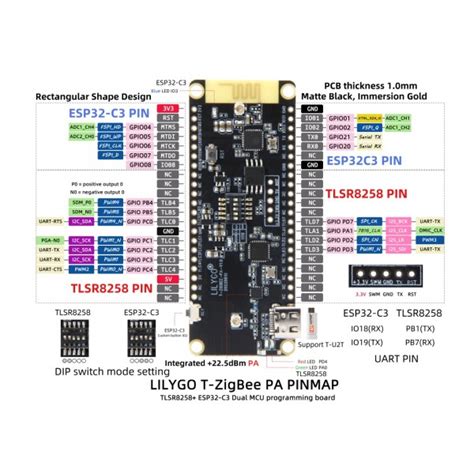 Lilygo T Zigbee Pa Esp32 C3 Tlsr8258 Dubbele Microcontroller Lilygo H573