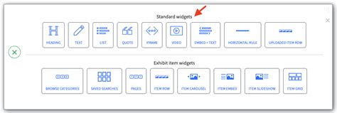 Using Standard Widgets Exhibits Documentation Spotlight Exhibits