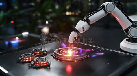Innovative Robotics Revolutionizing Manufacturing Futuristic Setup In High Tech Environment