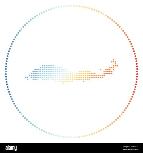 Flores Digital Badge Dotted Style Map Of Flores In Circle Tech Icon