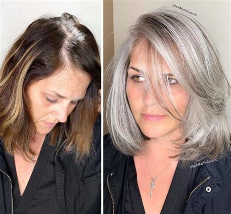 75 Women That Embraced Their Grey Roots And Look Stunning Gray Hair