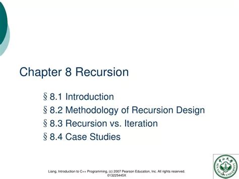 Ppt Chapter 8 Recursion Powerpoint Presentation Free Download Id2397784