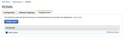 Prepare Aws Sso To Connect To Ronin