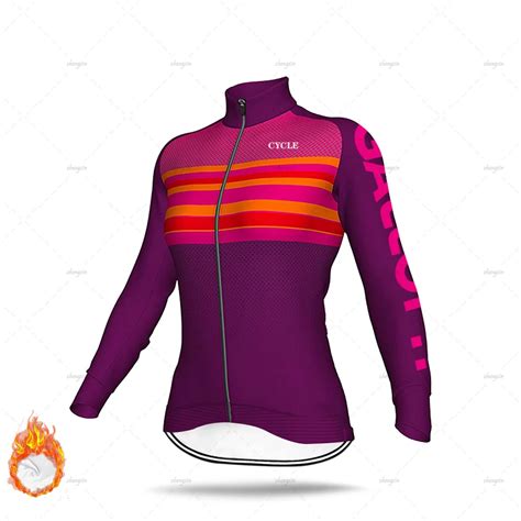 겨울 여성 긴 소매 사이클링 저지 자전거 정장 양털 따뜻한 사이클링 저지 레이디 팀 자전거 스포츠 착용사이클링 세트