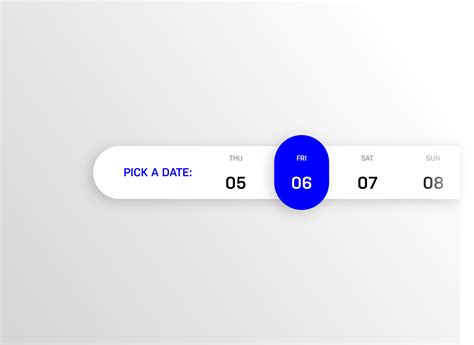 Dribbble 080 Date Picker Png By Annie Ngu