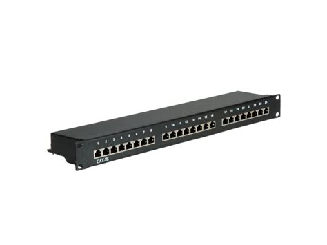 VALUE Cat 5e Class D 19 Patch Panel 24 Ports STP Black SECOMP International AG