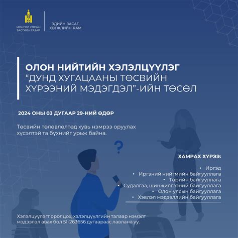 “Дунд хугацааны төсвийн хүрээний мэдэгдлийн төслийн олон нийтийн хэлэлцүүлэг” Эдийн засаг