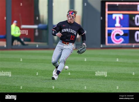 April 7 2025 Minnesota Twins Right Fielder Harrison Bader 12 Runs To The Ball During An Mlb