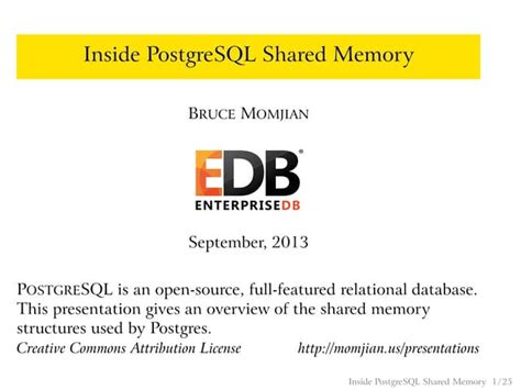 Bruce Momjian Inside Postgresql Shared Memory Postgres Open Pdf