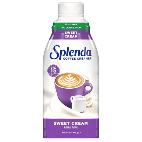 Splenda Zero Calorie Sweetened Sweet Cream Coffee Creamer 32 Fl Oz