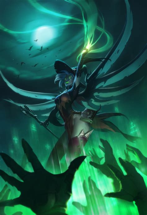 Rokiwitch Mercy Overwatch Witch Mercy Overwatch Overwatch 1 Highres 1girl Alternate