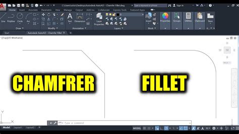 Comandos Chamfrer E Fillet No AutoCAD YouTube