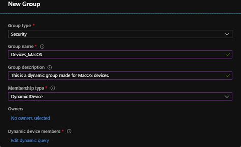 How To Configure “dynamic Device” Group For Macbooks In Azuread My