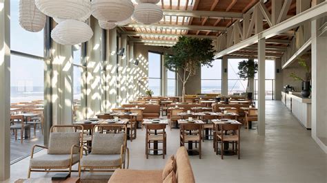 Natural Materials Feature Throughout Beach Restaurant De Republiek