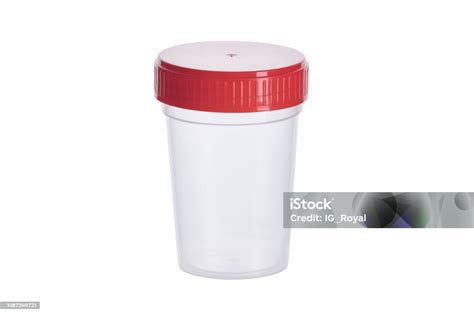 생체 재료 채취용 일회용 용기 소변 및 대변 검체용 밀폐 용기 의료 실험실 장비 대변 및 소변 분석용 투명 멸균 의료 용기 빨간 뚜껑 0명에 대한 스톡 사진 및 기타 이미지