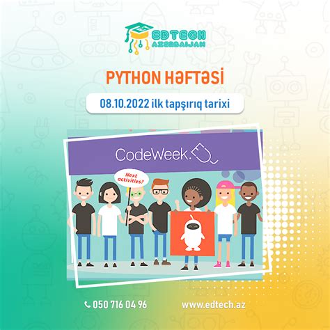 Məktəblilər üçün Python Həftəsi Edtech A Z