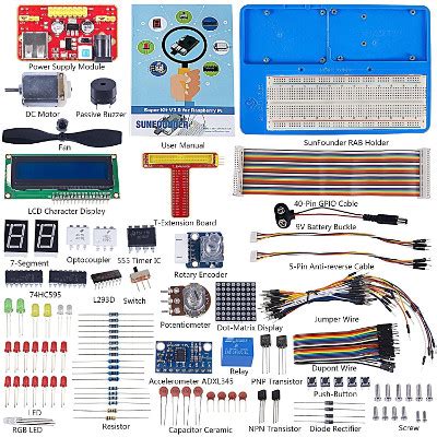 SunFounder Super Starter Learning Kit V For Raspberry Pi Model B Model B