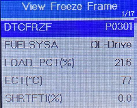Code P Cylinder One Misfire I Have A P Code Stored In My