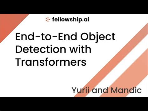 Free Video End To End Object Detection With Transformers From Launchpad Class Central