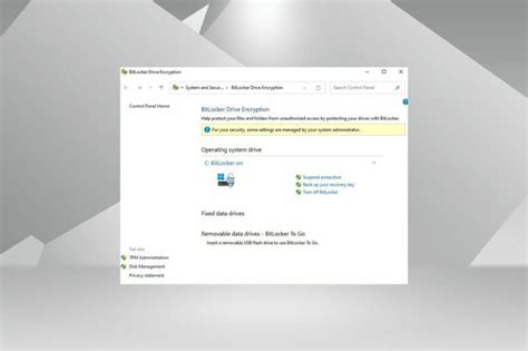 Bitlocker An Internal Error Was Detected On Windows 11 Fix