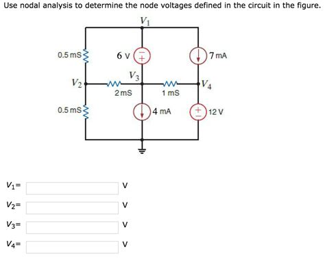 solved use nodal analysis to determine the node voltages