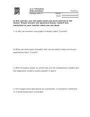 Practice Data Analysis Practice Docx Practice Data Analysis Biology Sem