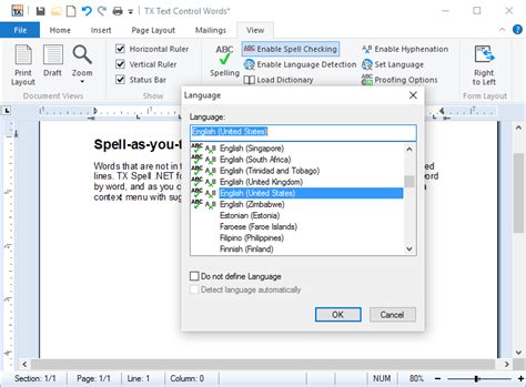 Tx Spell Net For Windows Forms Features