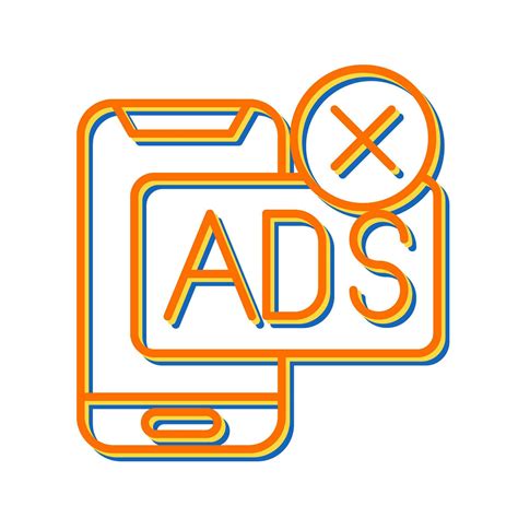 Ad Block Vector Icon 28257494 Vector Art At Vecteezy