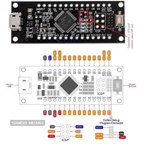 برد توسعه بیتی ATSAMD MINI