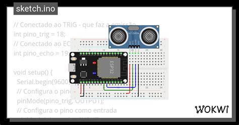 09sensordistância Wokwi Esp32 Stm32 Arduino Simulator