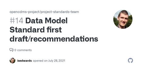 Data Model Standard First Draftrecommendations · Issue 14 · Opencdms