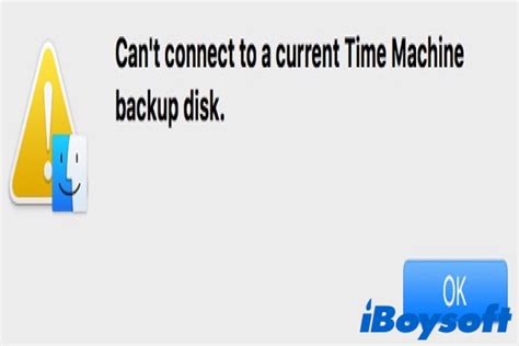 Cant Connect To A Current Time Machine Backup Disk