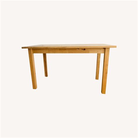 Ikea Natural Wood Dining Table Aptdeco