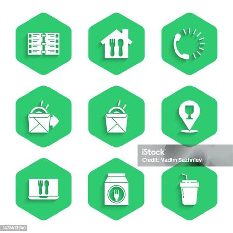 아시아 국수와 젓가락 온라인 주문 배달 커피 컵 알코올 맥주 바 위치 음식 및 레스토랑 카페 메뉴 아이콘을 설정합니다 벡터 0명에 대한 스톡 벡터 아트 및 기타 이미지
