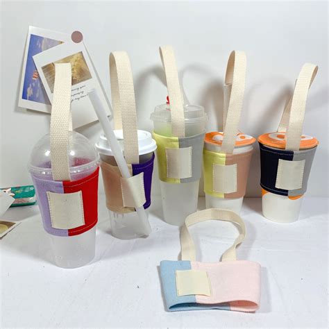 유앤수 투톤 드링크백 테이크아웃 홀더 컵 슬리브 위시버킷