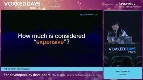 Vdtrieste24 Are We React Ing Wrongly Conference By Maya Shavin Youtube