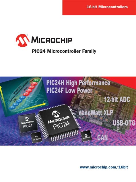 microchip 16 bit pic 24 brochure pic microcontroller microcontroller