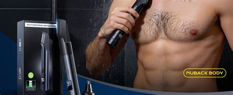 Nuback Pubic Hair Trimmer For Men Waterproof Men Grooming
