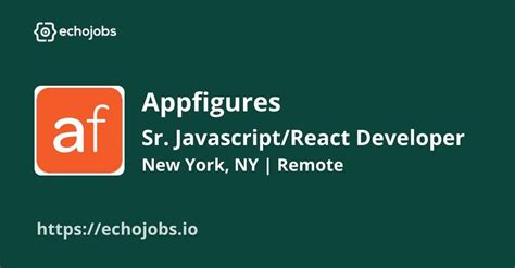 Appfigures Is Hiring Sr Javascriptreact Developer New York Ny