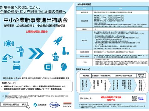 中小企業新事業進出補助金、2025年4月30日に説明会 2年で4回公募想定 ツギノジダイ