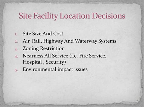 Facility Location Problem Ppt