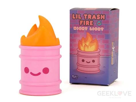 Lil Trash Fire Rechargeable Night Light 100 Soft Geekloveph Toy Store