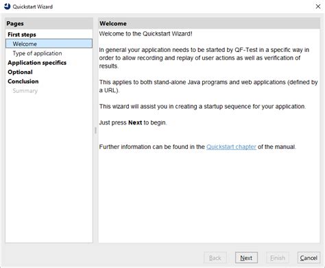 Starting The Application Qf Test Tutorial