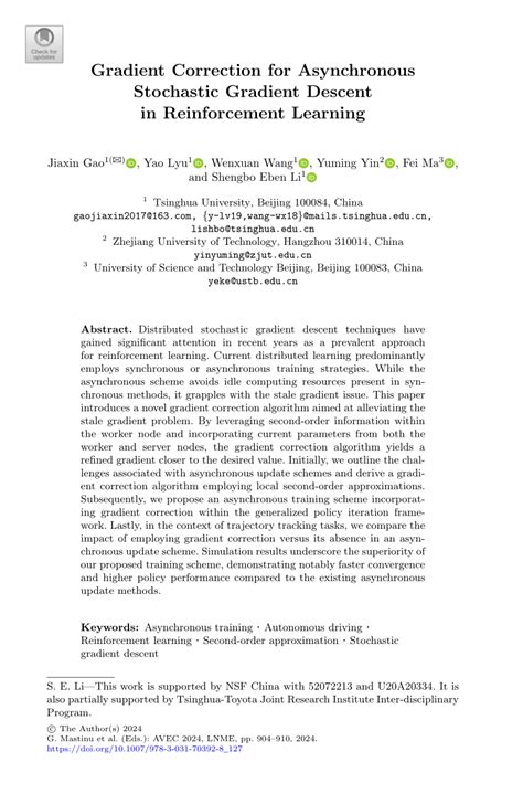 Pdf Gradient Correction For Asynchronous Stochastic Gradient Descent