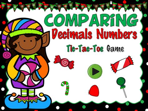 Comparing Decimals Tic Tac Toe Game Teacher Gameroom